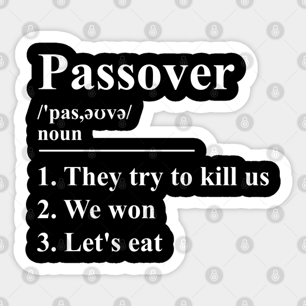 Passover Definition Passover Sticker Teepublic